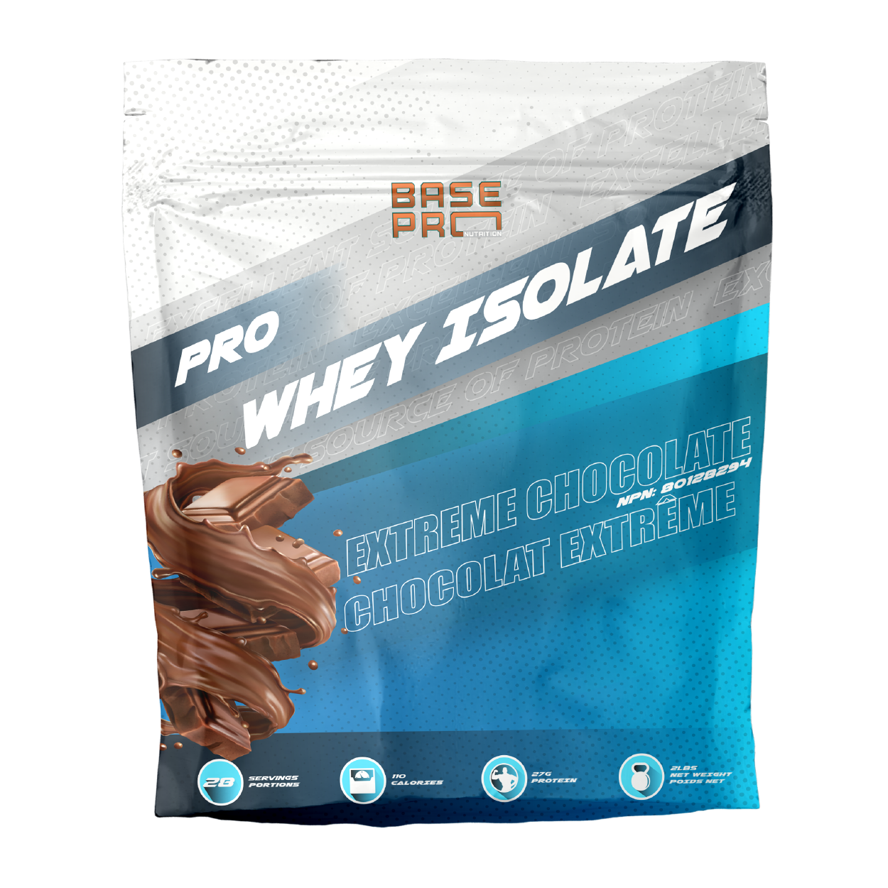 Pro Whey Isolate - Extreme Chocolate - 2LBS – Base Pro Nutrition
